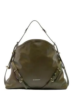 Givenchy Voyou Leather Shoulder Bag - Green
