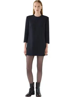 Veronica De Piante Ambar Tunic In Stretch Viscose Crepe - Black