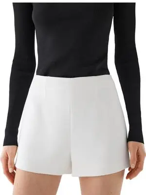 VERONICA DE PIANTE Luisa Short In Stretch Viscose Crepe