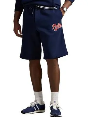 Polo Ralph Lauren Big & Tall Logo Double-knit Shorts - Cruise Navy