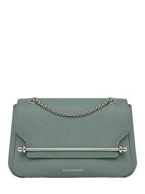 Strathberry East/West Soft Mini Convertible Crossbody Blue