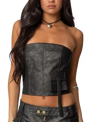 EDIKTED Ryan Cargo Corset - Black