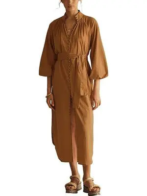 AUR OCEA Cammellobillow Sleeve Resort Maxi - Caramel