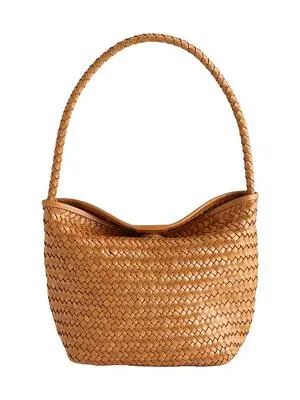 MADEWELL Handwoven Leather Shoulder Bag