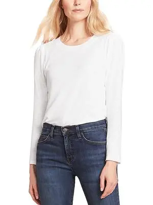 VERONICA BEARD Mason Gathered Shoulder Baseball Tee