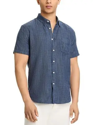 Rails Fairfax Textured Relaxed Shirt - Navy Etch
