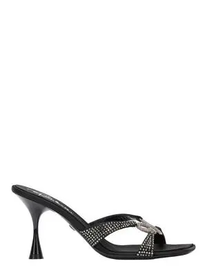 Roberto Cavalli Embellished Heeled Sandals - Black