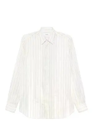LARDINI Striped Shirt - Neutrals