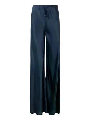 Roberto Cavalli Silk Trousers - Blue