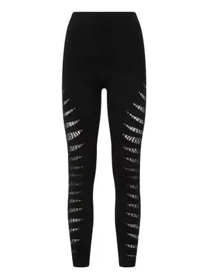 Roberto Cavalli Python-patterned Leggings - Black
