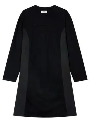 STUDIO TOMBOY Panelled Long-sleeve Dress - Black