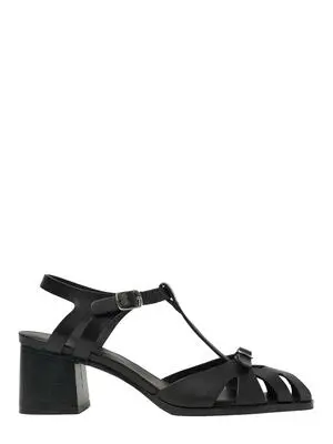 SCAROSSO 55mm Giulia Strappy Sandals - Black