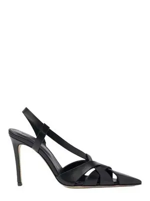 SCAROSSO Athena Strappy Pumps - Black