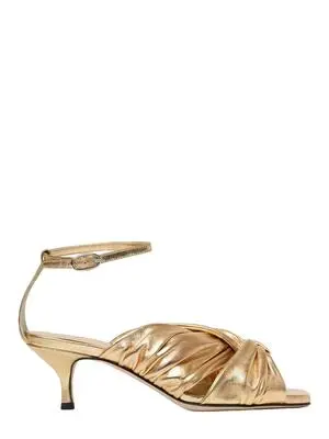 SCAROSSO 50mm Knot Sandals - Gold