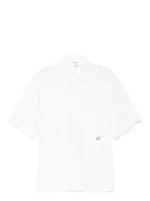 C.P. COMPANY Linen Shirt - Neutrals