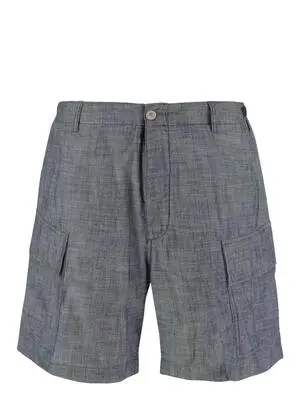 C.P. COMPANY Cotton Shorts - Blue