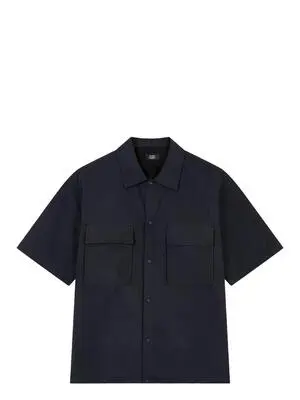 STUDIO TOMBOY Short-sleeve Utility Shirt - Blue