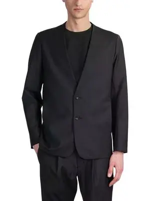 Attachment Wool-blend Blazer - Black