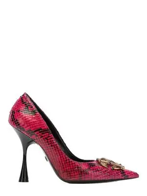 Roberto Cavalli Snake-print Pumps - Pink