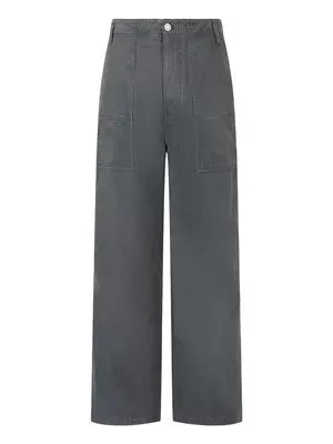 STUDIO TOMBOY Utility-pocket Wide-leg Trousers - Grey