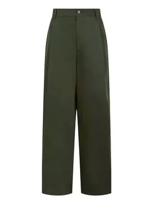 STUDIO TOMBOY Pleated Wide-leg Trousers - Green