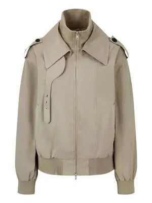 STUDIO TOMBOY Zip-front Utility Jacket - Neutrals