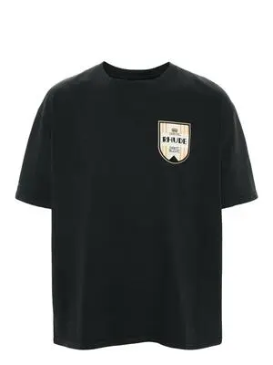 Rhude Mont-blanc Hotel Tee Vintage - Black