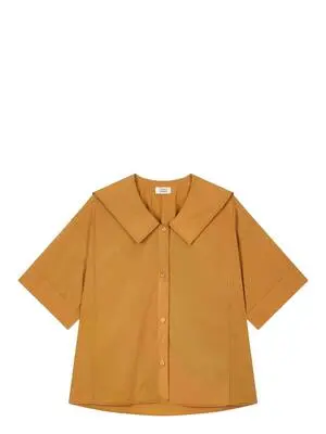 STUDIO TOMBOY Collared Oversized Shirt - Orange