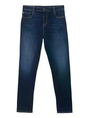 Emporio Armani Logo-patch Jeans - Blue