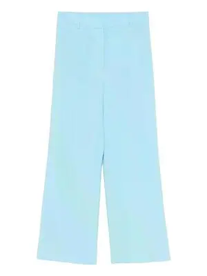 MERCI Slub-textured Trousers - Blue