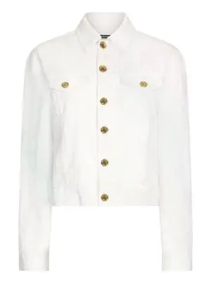 Roberto Cavalli Cropped Jacket - White