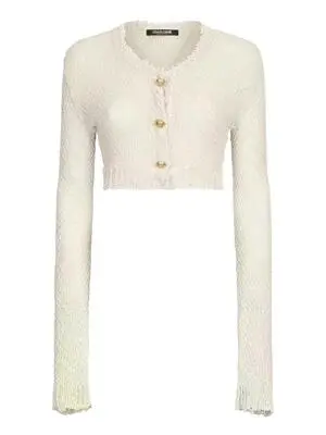 ROBERTO CAVALLI Roberto Cavalli Cropped Knitted Cardigan