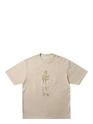 PALACE X C.p. Company Mercerized Jersey 30/2 Twisted T-shirt - Stone