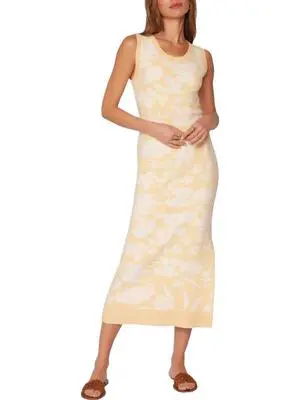 LOST + WANDER Aurora Bliss Sleeveless Sweater Maxi Dress - Butter-yellow