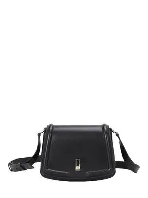 BOSS Ariell Leather Saddle Bag - Black