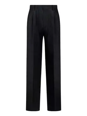 Tagliatore Striped Palazzo Trousers - Blue