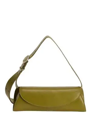 JIL SANDER Small Cannolo Shoulder Bag - Green