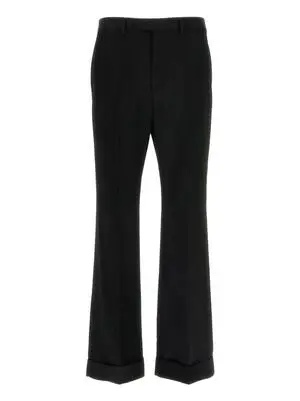 Valentino Garavani Virgin Wool Trousers - Black