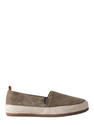 Mulo Suede Espadrilles Neutrals