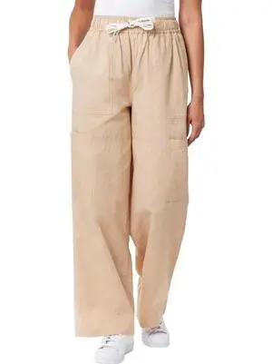 Scotch & Soda Noa High-waist Wide-leg Cargo Pants - Soft Camel
