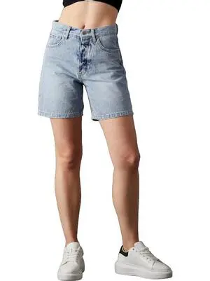 BLUE REVIVAL Midi Denim Shorts - Ibiza