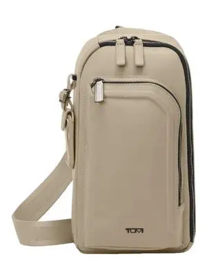 Tumi Harrison Gregory Leather Sling Bag Limestone