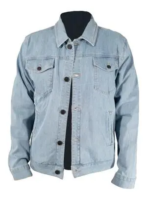 JACK OF SPADES JACK OF SPADES Stretch Denim Jacket Iced Blue