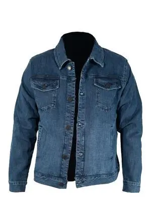 JACK OF SPADES JACK OF SPADES Stretch Denim Jacket Indigo Blend