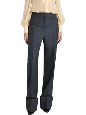 Valentino Garavani Virgin Wool Straight-leg Pants - Grigio Medio Mel