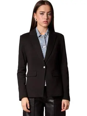 BLUE REVIVAL Helen Blazer With Removable Denim Insert - Black / Denim