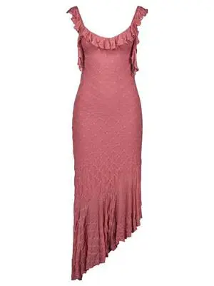 SAEMDI Crinkled Jersey Dress - Dusty Rose