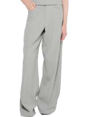 AS By DF Luxembourg Baggy Trousers - Gray Pinstripe