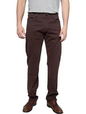 JACK OF SPADES Jack Fit Five-pocket Pants - Brushed Burgundy