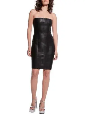 AS By DF Revenge Stretch Leather Dress - Black